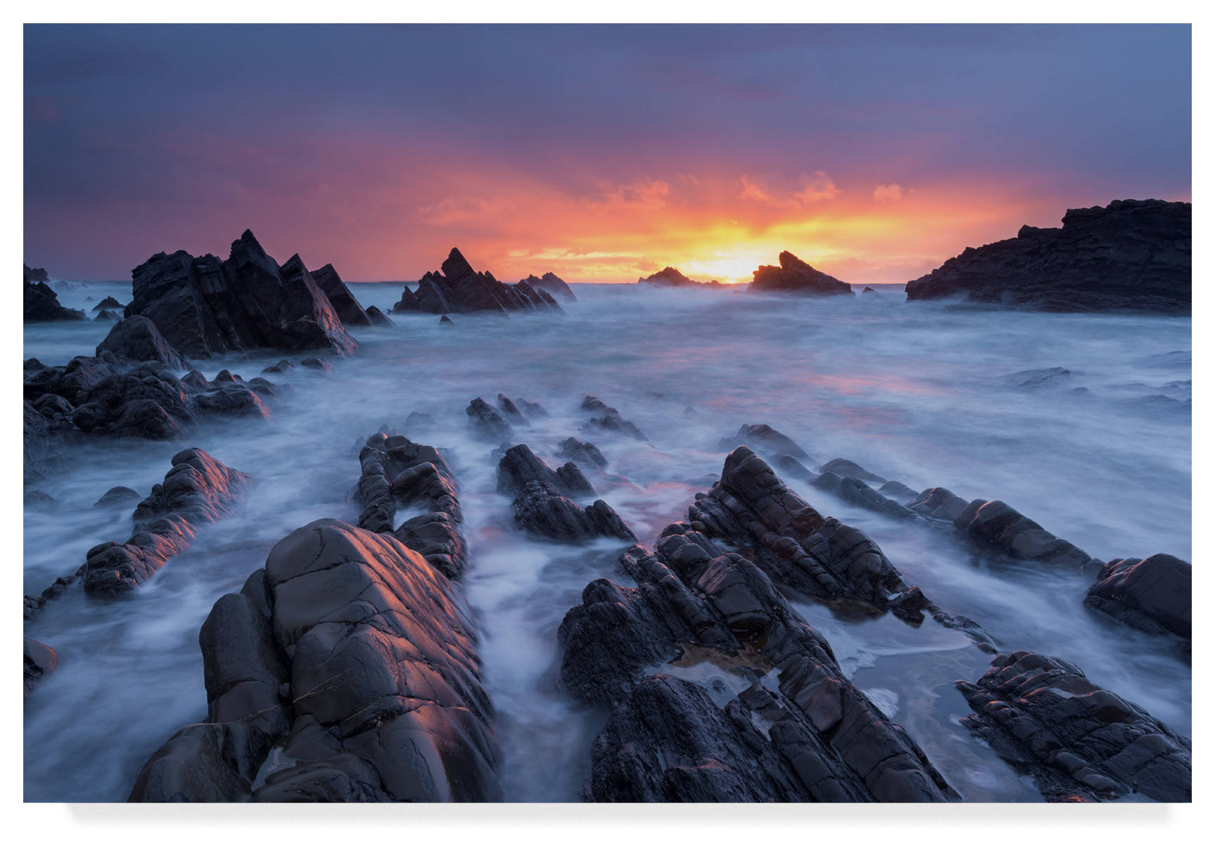 "Hartland Glow" by Adam Burton, Canvas Art, 30"x47" - Beach Style ...