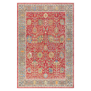 India Flower Area Rug, 5x8 - Traditional - Area Rugs - by JONATHAN Y ...