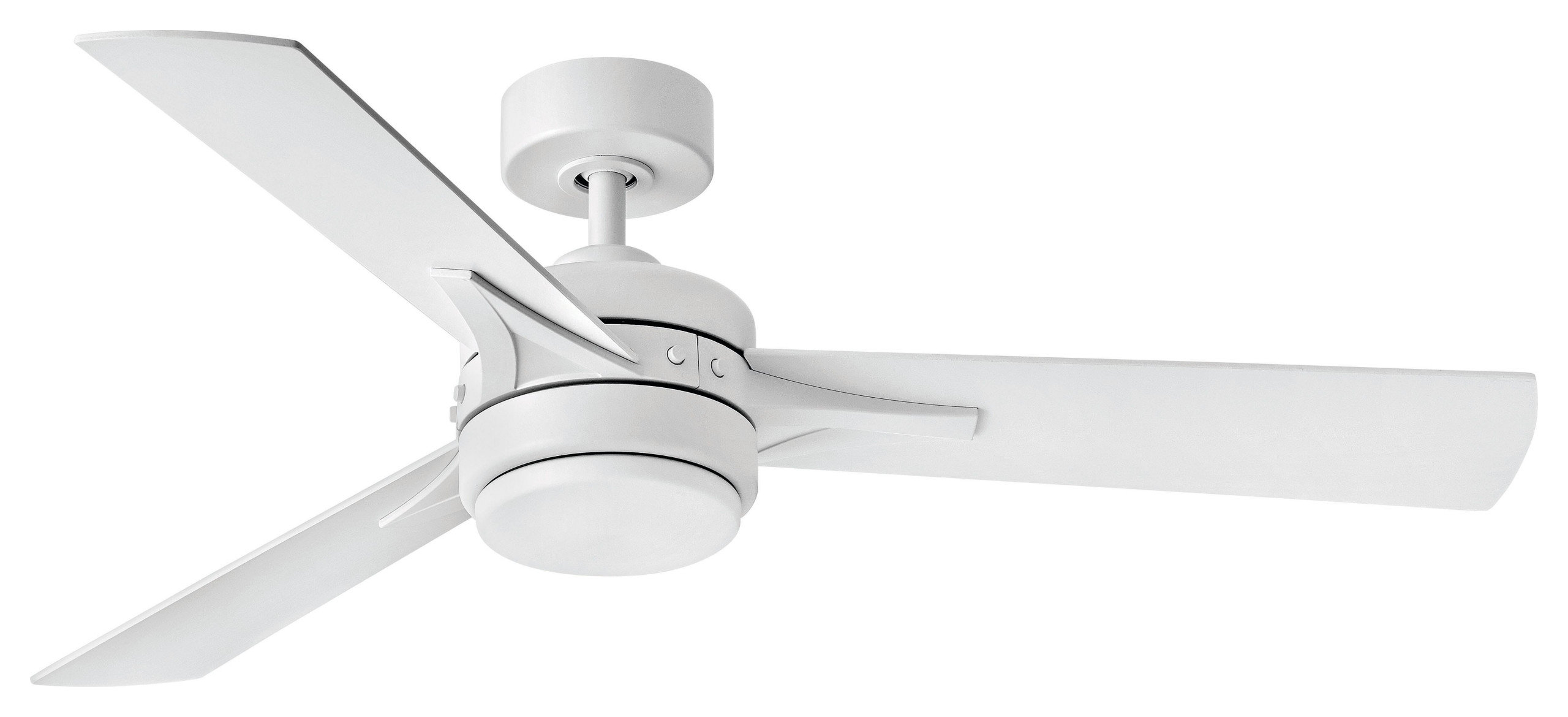 Ventus LED 52" Indoor Ceiling Fan in Matte White, 52.000 - Transitional ...