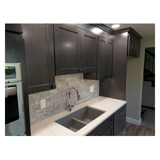 Stunning Kitchen Transformation Done With New Slate Cabinets ...