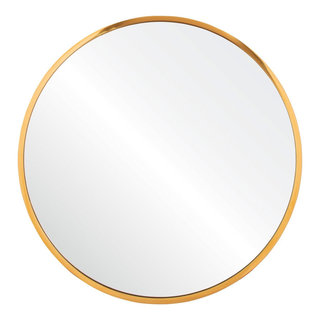 Round Simple Mirror - Contemporary - Wall Mirrors - by Premium Home ...