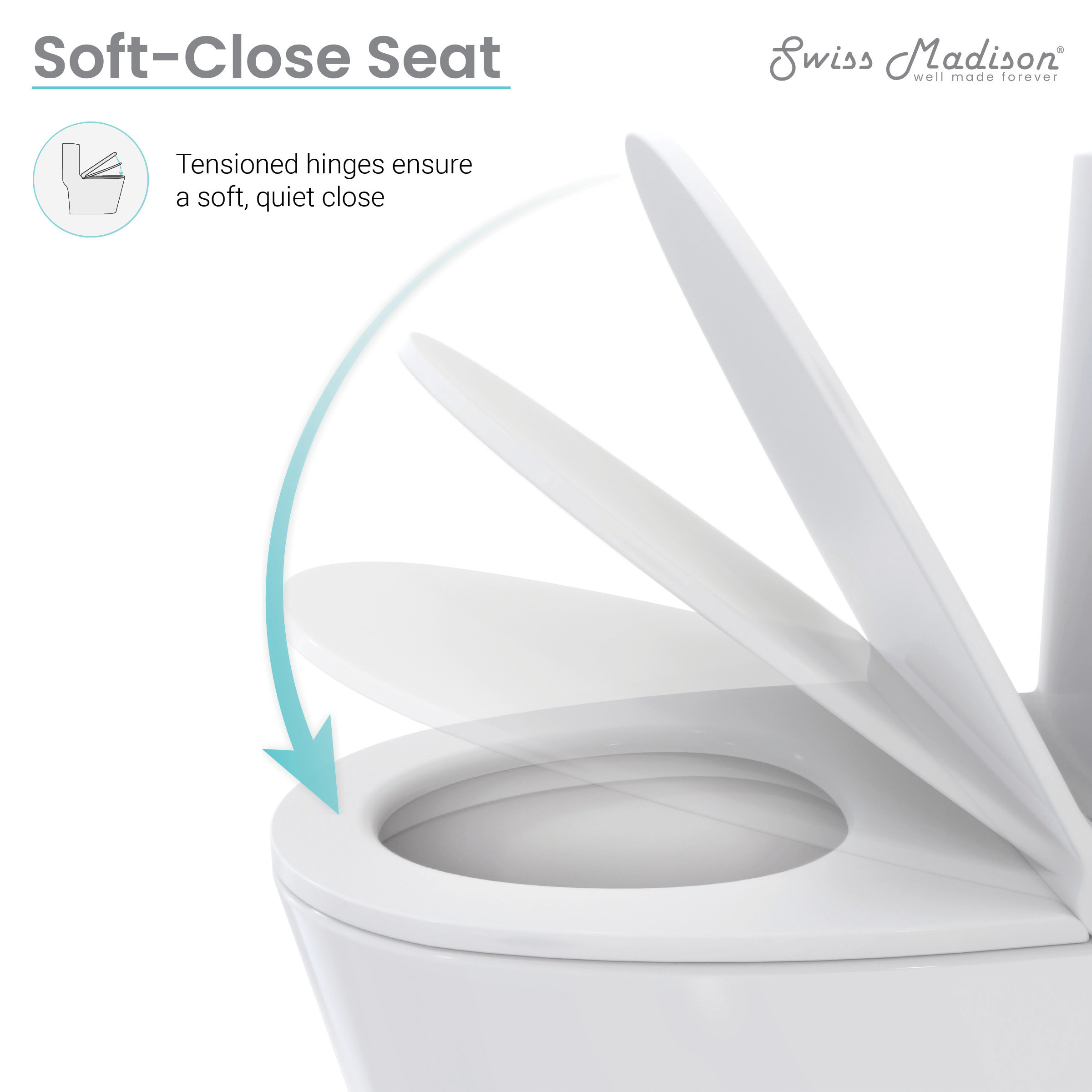 Concorde One Piece Square Right Side Flush Handle Toilet 1.28 gpf ...
