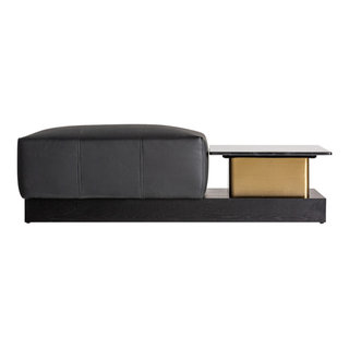 Built-In Pouf Coffee Table, Vical Home Traun - Contemporary - Coffee ...
