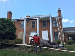 Can I remove these columns and give my house a different elevation ...