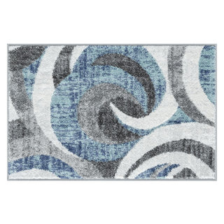 Jeremiah Contemporary Abstract Area Rug, 2'x3' - Contemporary ...