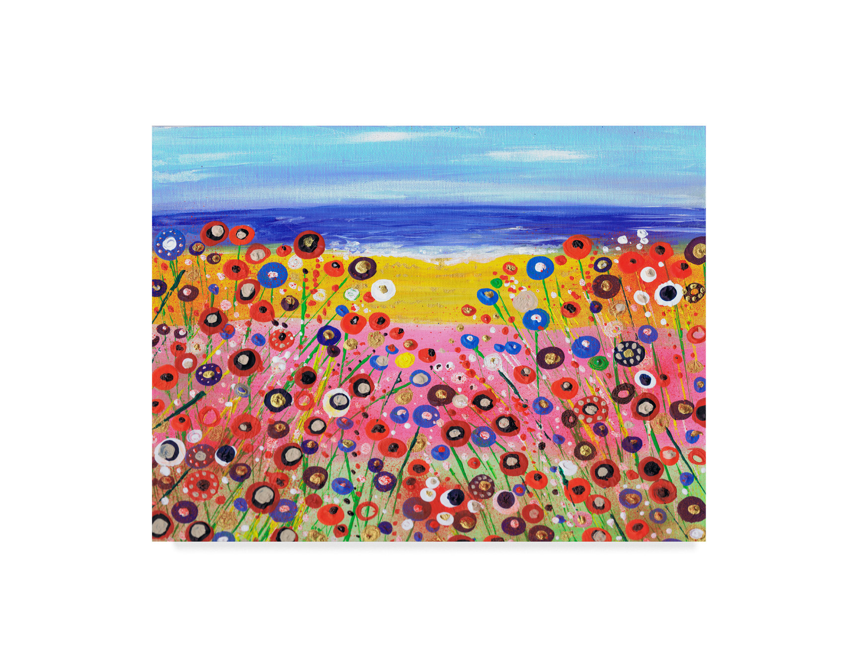 Caroline Duncan Art 'A Summers Day' Canvas Art, 19"x14" - Contemporary ...