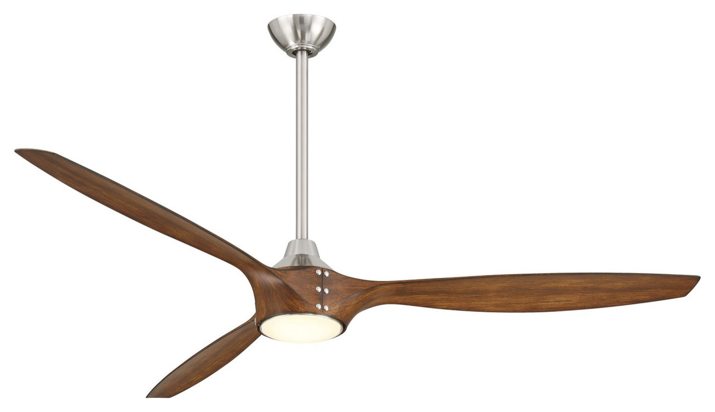 Pierce 65" Ceiling Fan in Brushed Nickel W/ Distressed K - Transitional ...