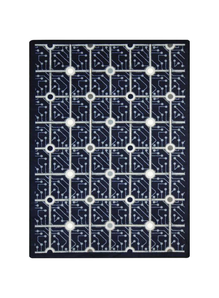 Kaleidoscope, Whimsical Area Rugs Electrode Rug, 5'4" x 7'8 ...