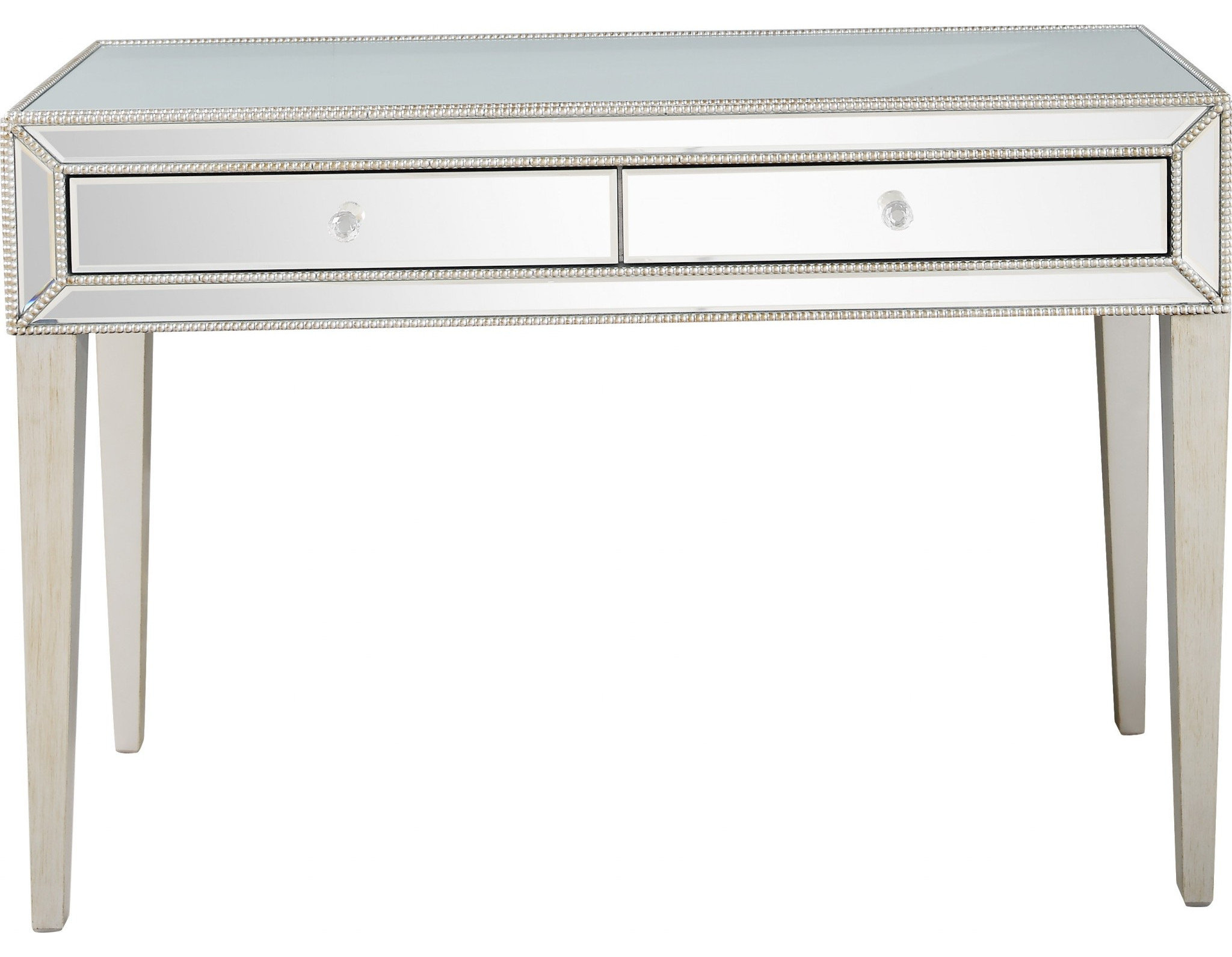 Silver Beaded Console Table - Transitional - Console Tables - by Ami ...