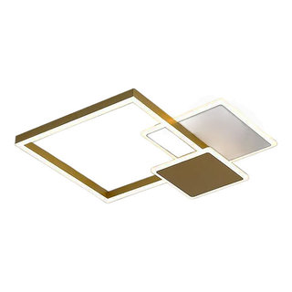 Harelbeke | Luxury Square Acrylic LED Ceiling Light, L21.7xw17.7xh2.8 ...