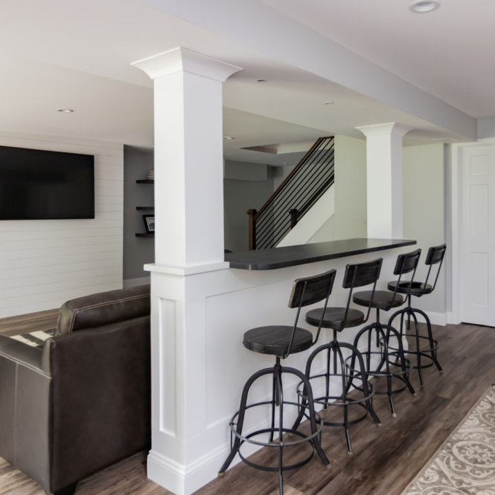 75 Shiplap Wall Basement Ideas You'll Love - March, 2025 | Houzz