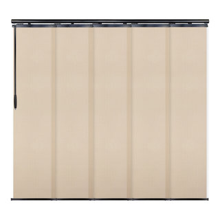 Maxene 5-Panel Track Extendable Vertical Blinds 58-110"W, 116" H ...