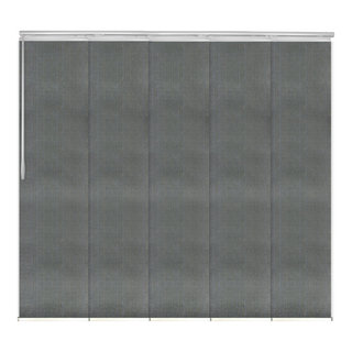 Stormy 5-Panel Track Extendable Vertical Blinds 58-110"W, 91.4" H ...