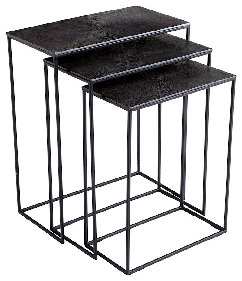 Cyan Design Kala Nesting Tables, Bronze/Black - Industrial - Accent ...