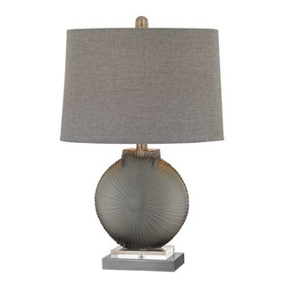 Dimond Lighting Simone 1-Light Table Lamp, Grey And Pewter ...