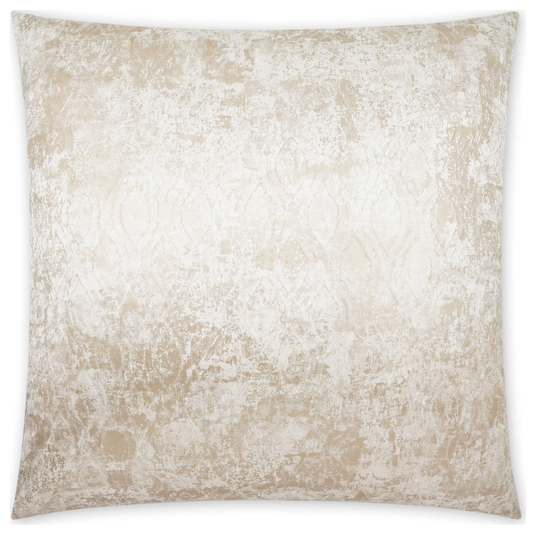 Glisten Pillow - Champagne, 24" x 24" - Contemporary - Decorative ...