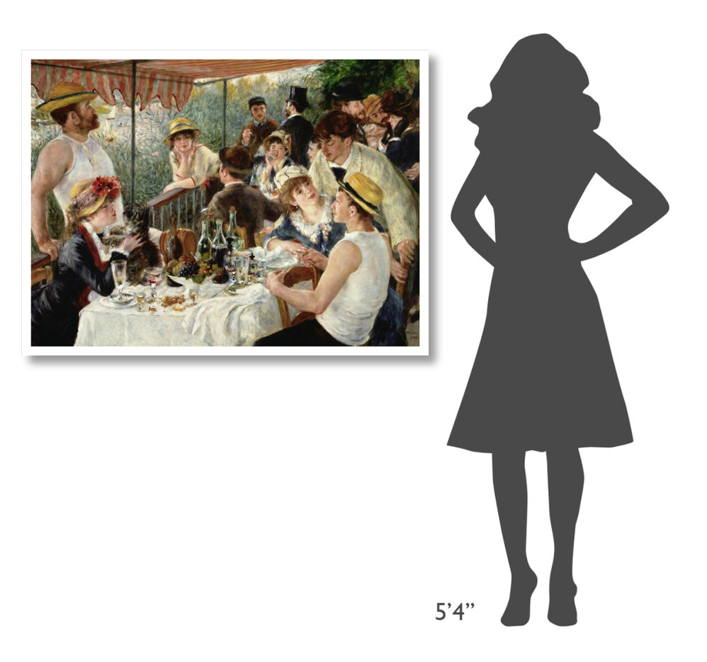 "Luncheon of the Boating Party" Paper Print by Pierre-Auguste Renoir ...