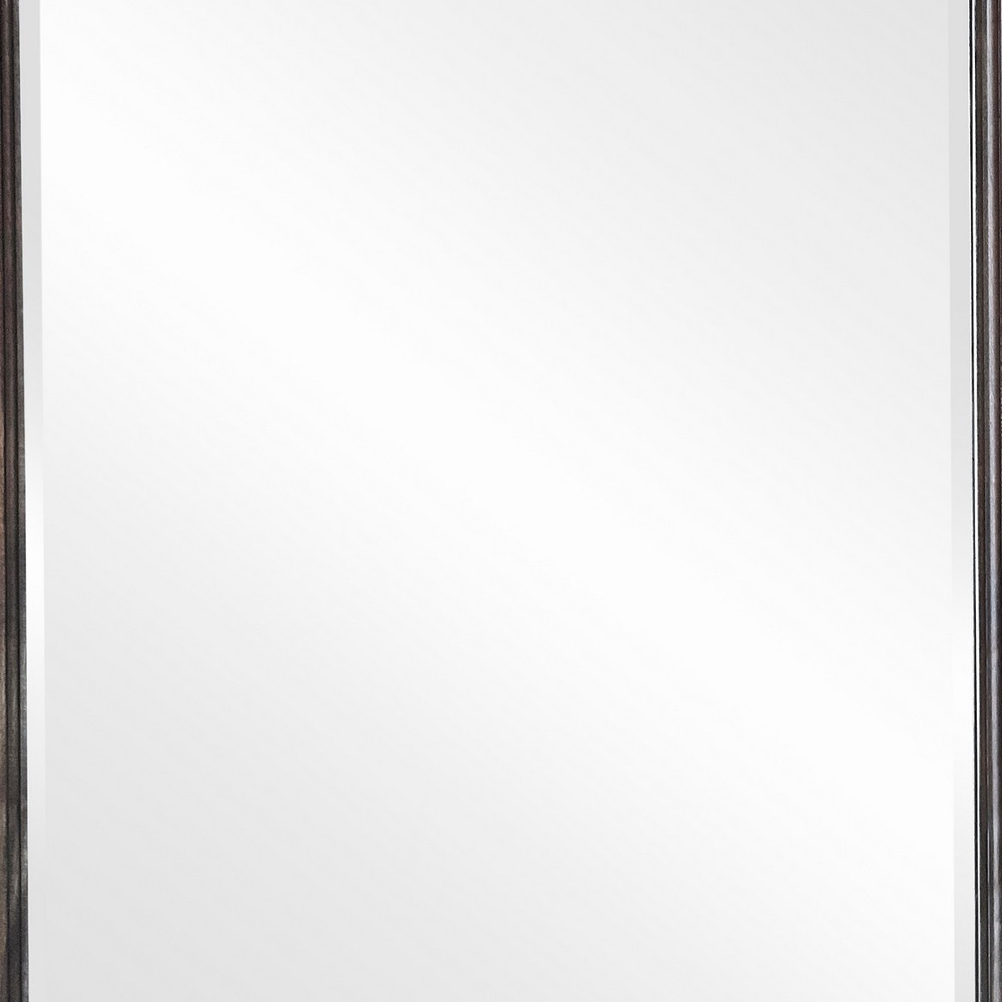 Benzara BM280362 Classic Rectangular Portrait Mirror With Wood Frame ...