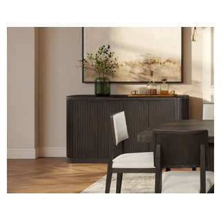 Contemporary Style, Wood Dining Sideboard, Dark Chocolate ...