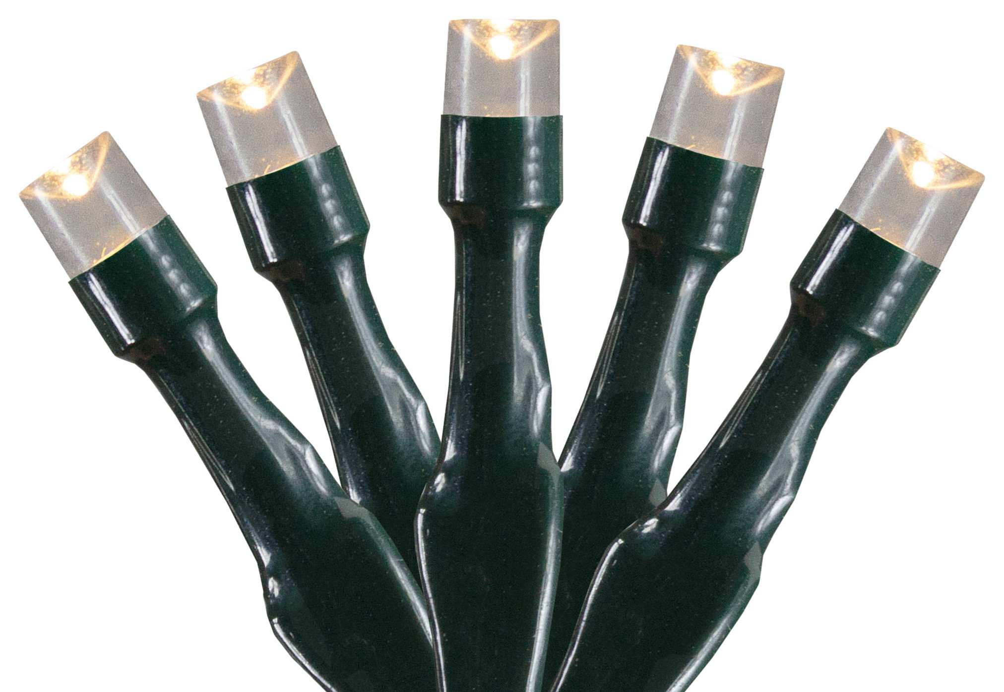 10 B/O Warm LED Wide Angle Christmas Lights 3 ft Wire - Modern ...