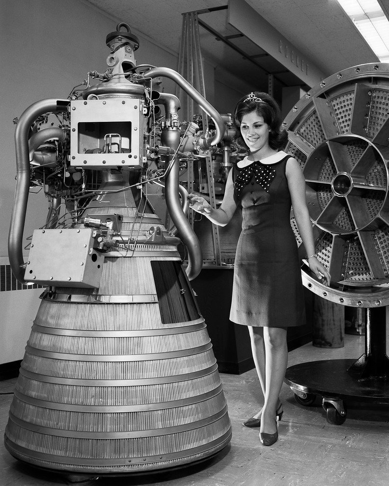 Miss NASA 1968 Print, 18" x 24" - Contemporary - Prints And Posters ...