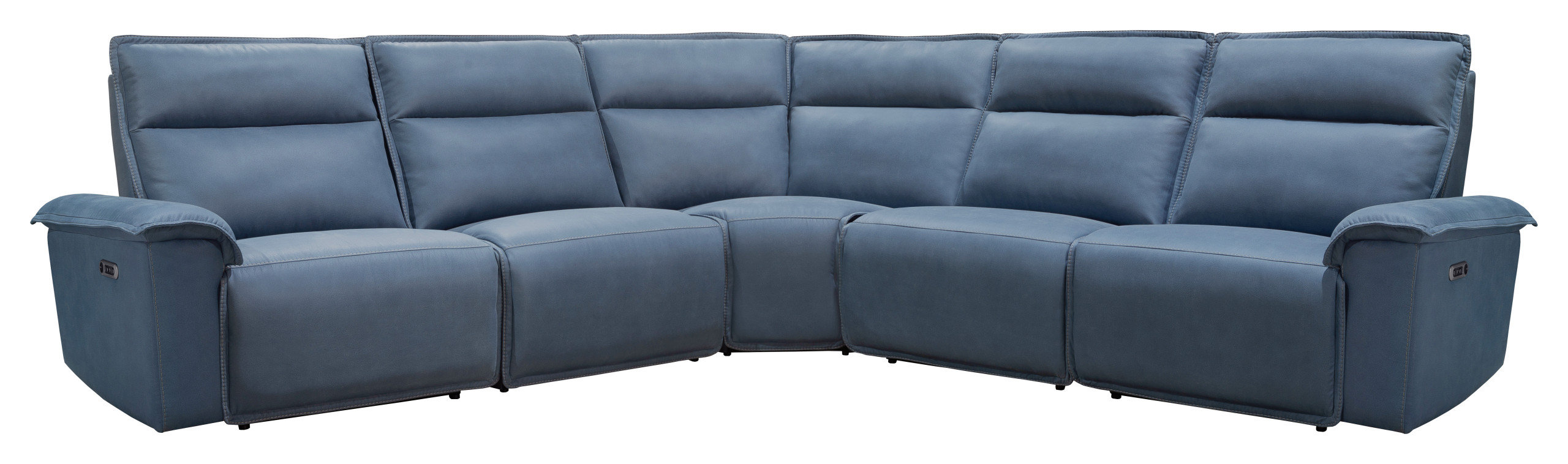 5 Piece Modular Power Reclining Sectional With Power Adjustable ...
