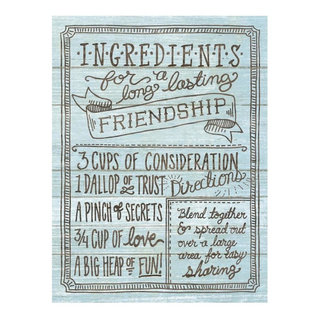 "Ingredients For Life IV Blue" Digital Paper Print by Mary Urban, 14 ...