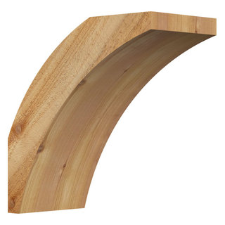 3 1/2"Wx6"Dx10"H Balboa Smooth Brace, Douglas Fir, 12"Dx12"H Rustic ...