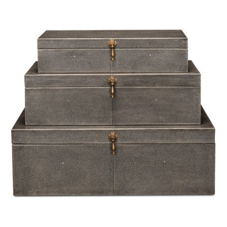 Cosmos Nesting Boxes Set Of Three - Contemporary - Jewelry Boxes And ...