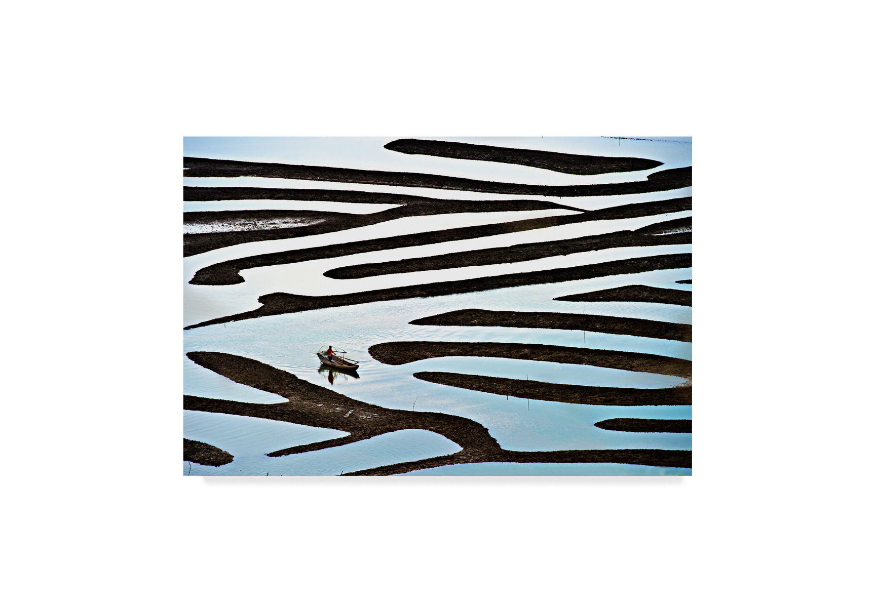 Lina Gunawan 'Canoe Labyrinth' Canvas Art, 19"x12" - Contemporary ...