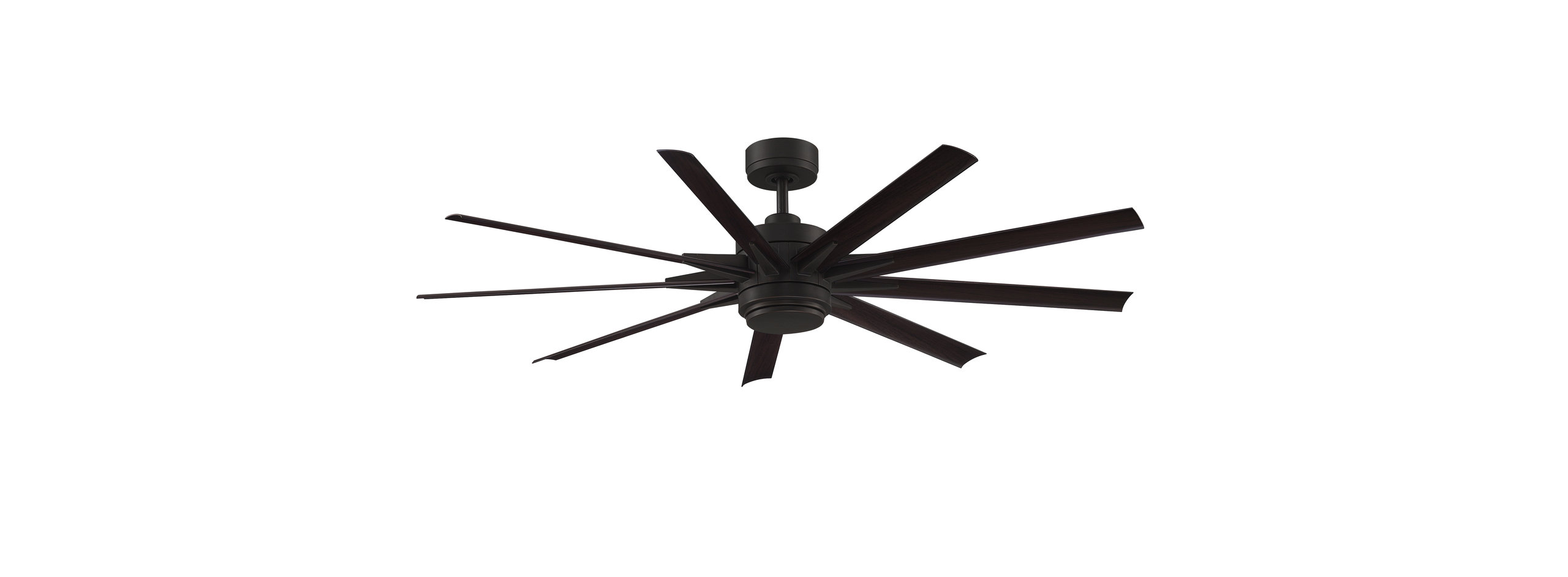 Odyn Ceiling Fan, Dark Bronze With Dark Walnut Blades, 64 ...