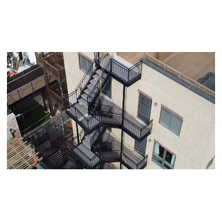 HOA rear balconies and exit stairs Bucktown. - Modern - Chicago - by ...
