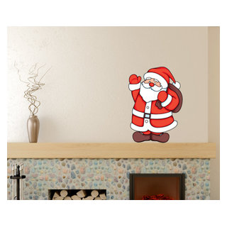 Christmas Santa Vinyl Wall Decal ChristmasSantaUScolor013, 23 in ...