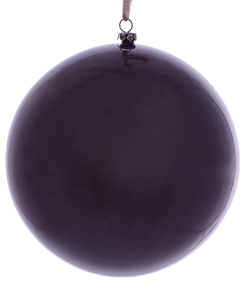6" Burgundy Wood Grain Ball Orn 3/Bag - Christmas Ornaments - by ...