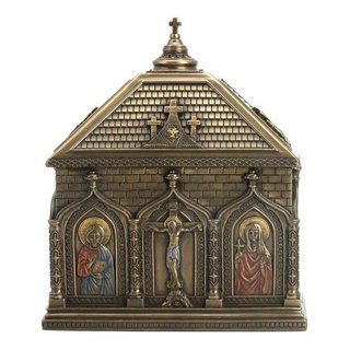Catholic Chapel Trinket Box - Traditional - Jewelry Boxes And ...