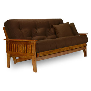 Eastridge Futon Set, Frame, 8" Mattress, Queen - Transitional - Futons ...