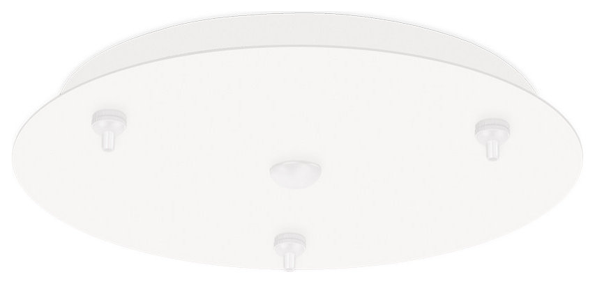 Multi-Port Canopy, White, 11"Dx1"H, 11"Dx1"H - Modern - Lighting ...