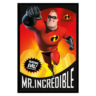 The Incredibles Mr. Incredible Poster - Contemporary - Kids Wall Decor ...
