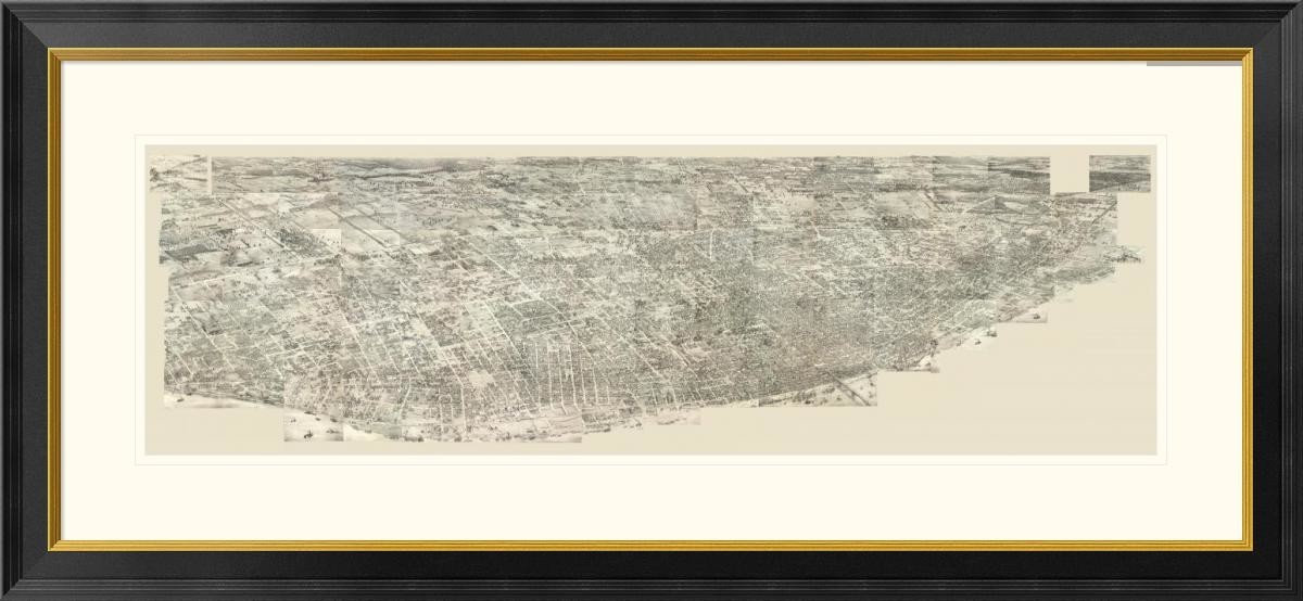 "Composite - Pictorial St. Louis, 1876" by Richard J. Compton, 46x21 ...