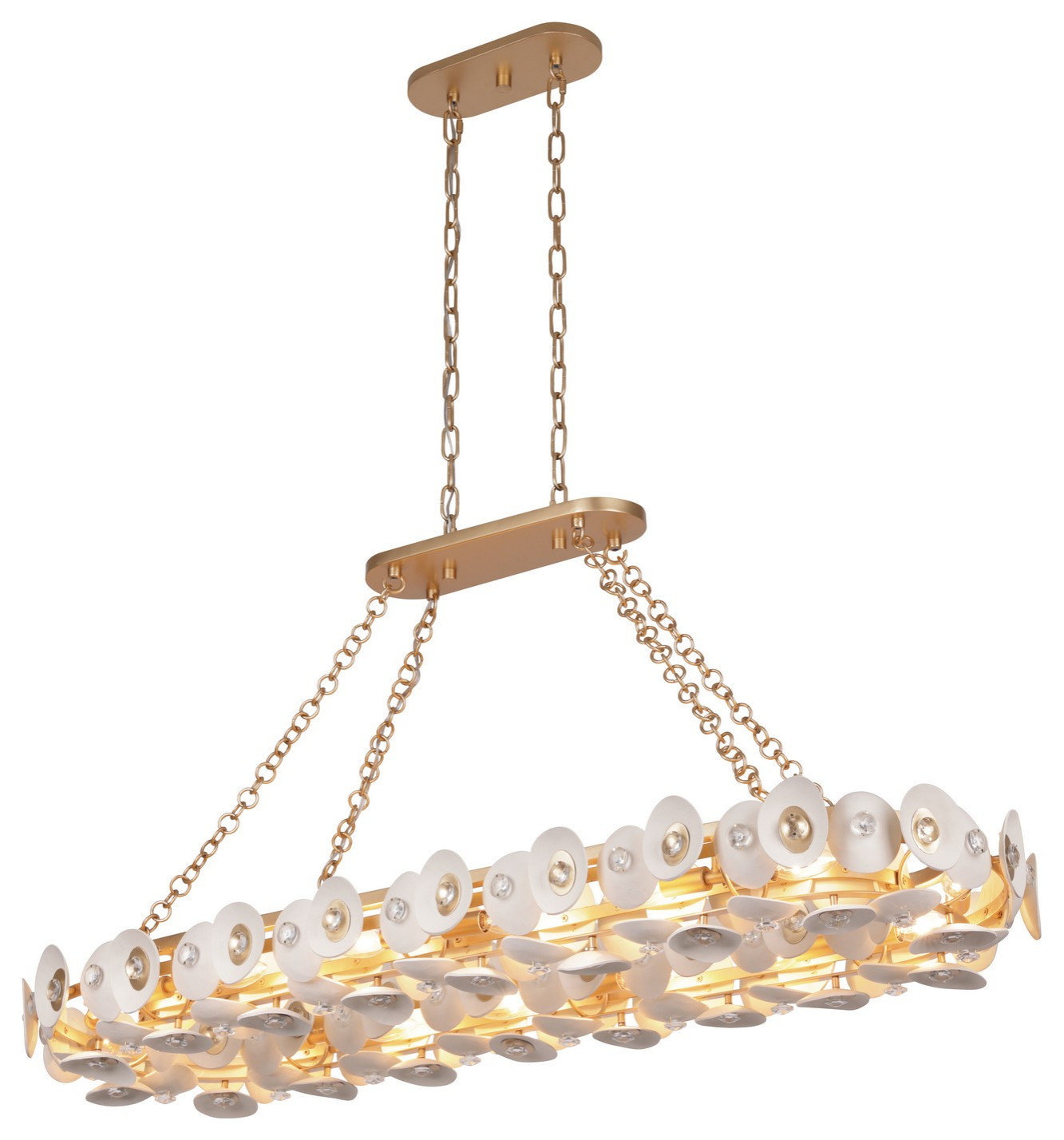 Niu 14 Light Island Pendant, Coconut Shell Gold / Coconut Shell White ...