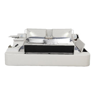 Zoya Smart Multifunctional King Size Massage Bed Made with Wood in ...
