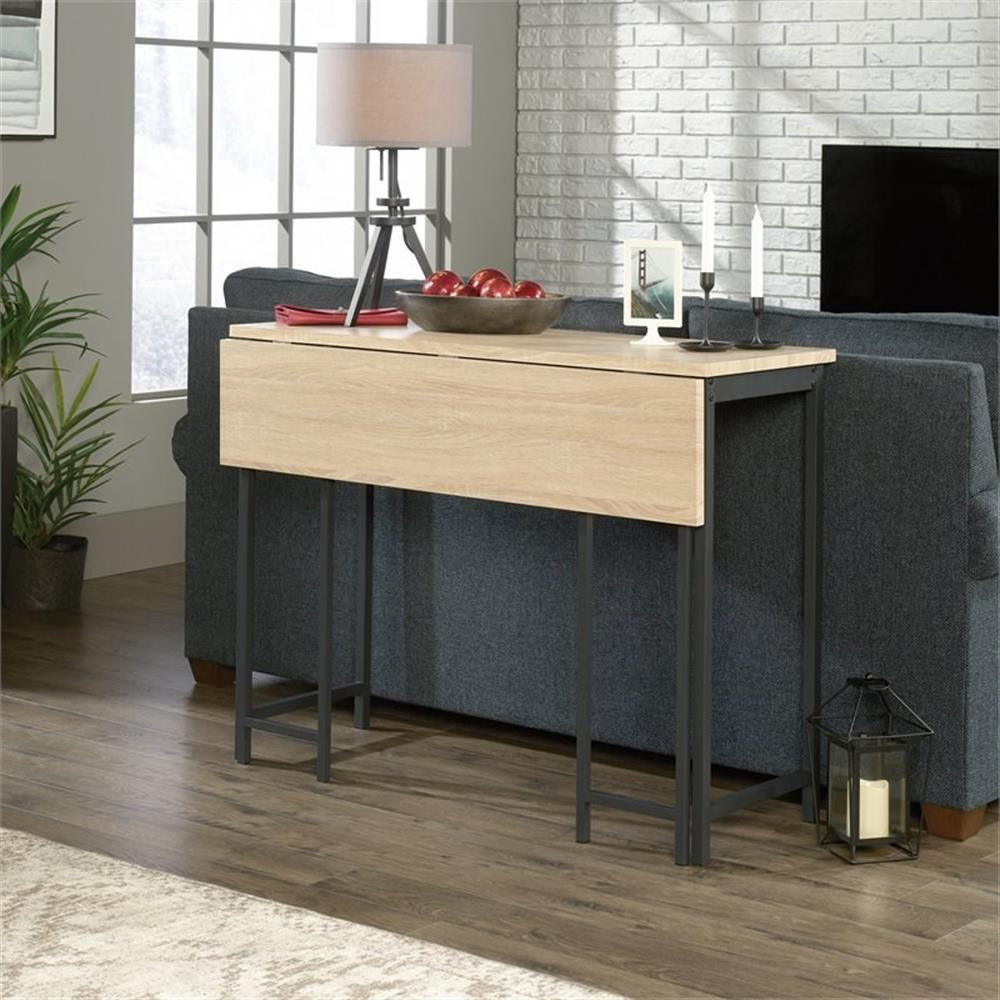 Sauder North Avenue Engineered Wood Dining Table w/ Drop Leaf in ...