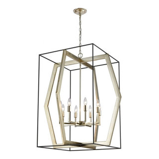 -Transitional Style w/ Luxe/Glam inspirations-Metal 8 Light Pendant-36 ...