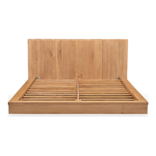 First of A Kind Plank Queen Bed - Transitional - Platform Beds - by Moe ...
