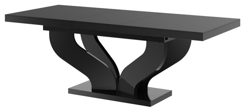 VIVA High Gloss Extendable Dining Table - Contemporary - Dining Tables ...