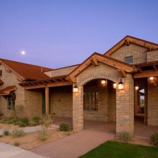 75 Beautiful Southwestern Brick Exterior Home Pictures & Ideas - August ...