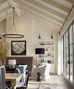 painting wood paneling in a MCM home