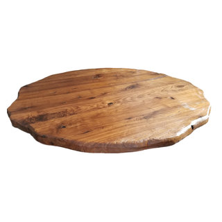 Walnut Round Dining Table Top, 48" - Rustic - Table Tops And Bases - by ...