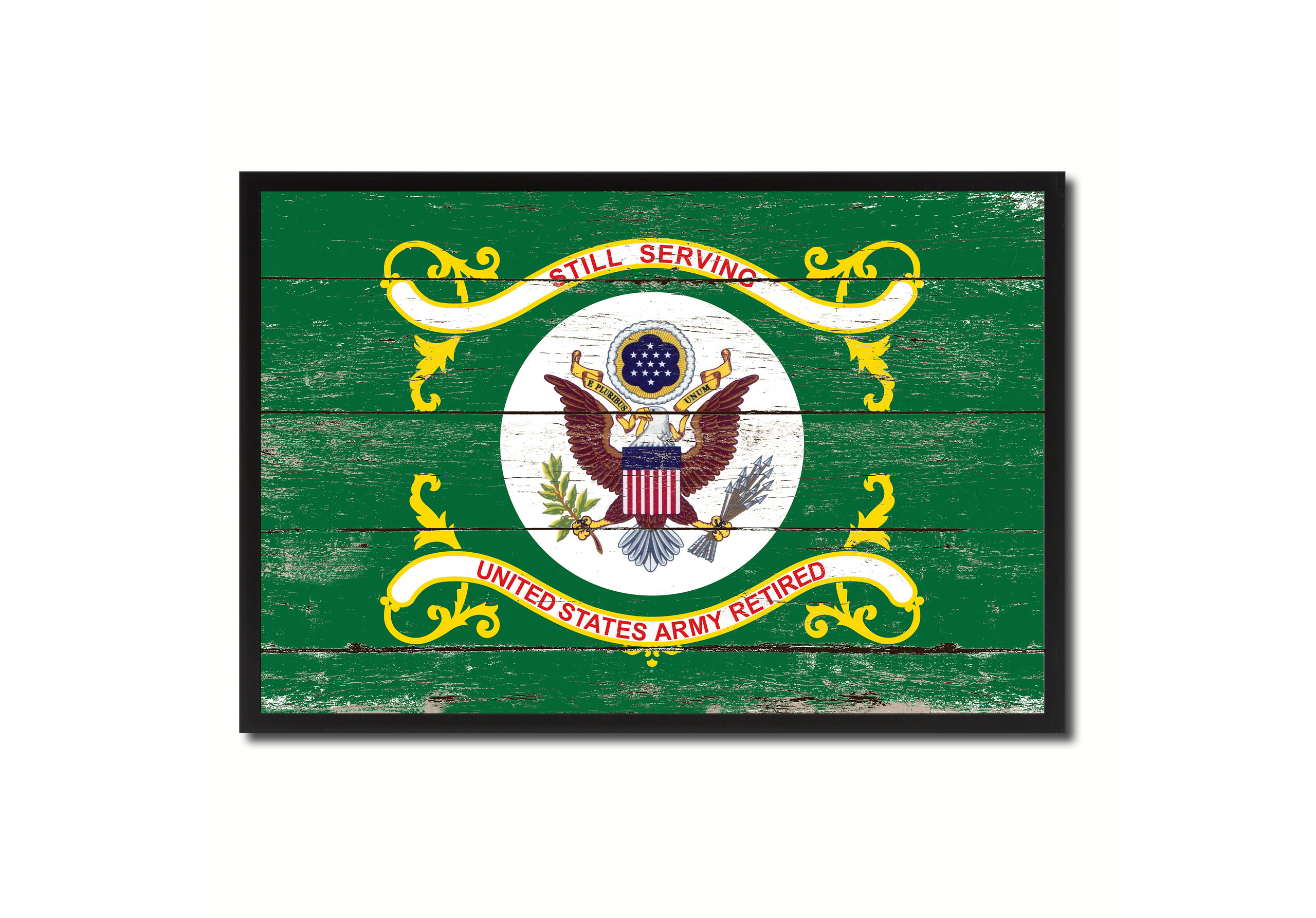 US Army Retired Military Flag Canvas Print, 13"x19", 13"x19 ...