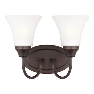 Holman 2-Light Wall / Bath, Bronze - Traditional - Bathroom Vanity ...